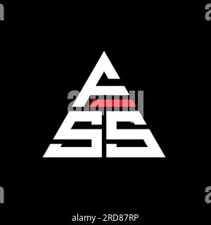 FSS triangle letter logo design with triangle shape. FSS triangle logo ...