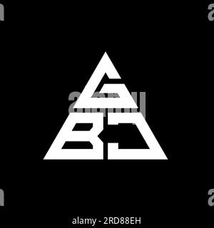 GBJ triangle letter logo design with triangle shape. GBJ triangle logo ...