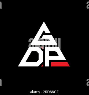 GDP triangle letter logo design with triangle shape. GDP triangle logo ...