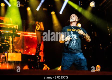 Locarno, Switzerland. 18th July, 2023. The Italian singer-songwriter ...