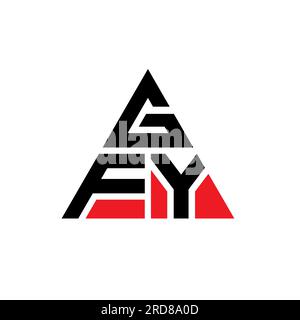 GFY triangle letter logo design with triangle shape. GFY triangle logo ...