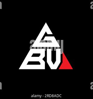 GBV triangle letter logo design with triangle shape. GBV triangle logo ...