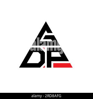 GDP triangle letter logo design with triangle shape. GDP triangle logo ...