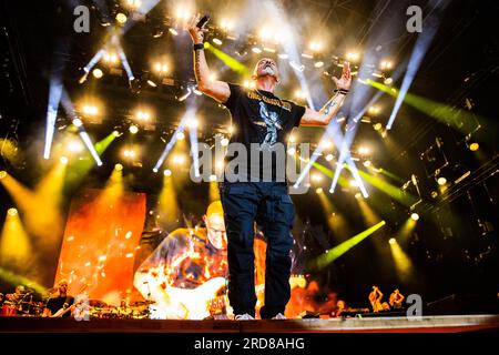 Locarno, Switzerland. 18th July, 2023. The Italian singer-songwriter ...