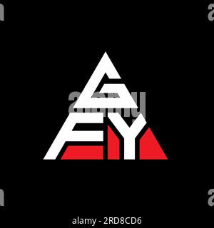 GFY triangle letter logo design with triangle shape. GFY triangle logo ...