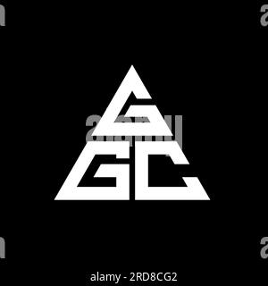 GGC triangle letter logo design with triangle shape. GGC triangle logo ...