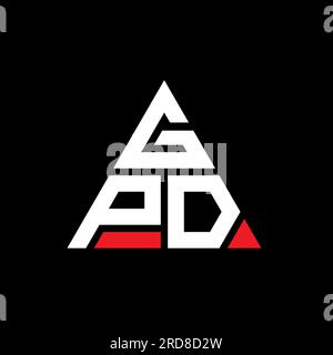 GPD triangle letter logo design with triangle shape. GPD triangle logo ...