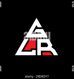 GLR triangle letter logo design with triangle shape. GLR triangle logo ...