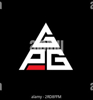 GPG triangle letter logo design with triangle shape. GPG triangle logo ...