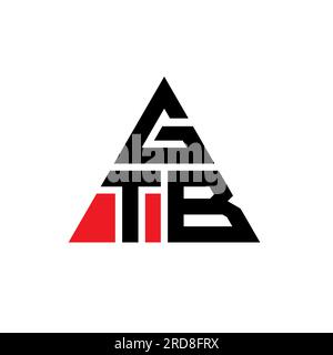 GTB triangle letter logo design with triangle shape. GTB triangle logo ...