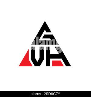GVH triangle letter logo design with triangle shape. GVH triangle logo ...