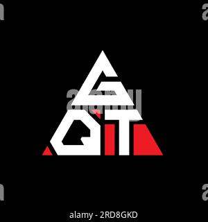 GQT triangle letter logo design with triangle shape. GQT triangle logo ...