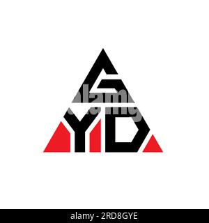 GYD triangle letter logo design with triangle shape. GYD triangle logo ...