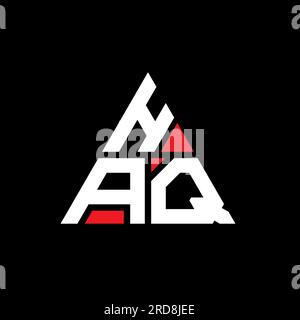 HAQ triangle letter logo design with triangle shape. HAQ triangle logo ...
