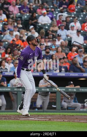 Colorado Rockies' Kris Bryant in the first inning of game one of a day ...
