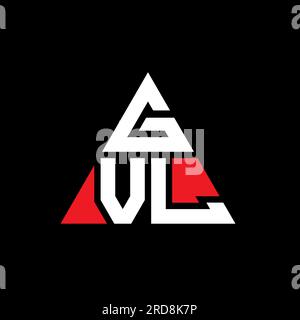 GVL triangle letter logo design with triangle shape. GVL triangle logo ...
