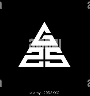 GZS triangle letter logo design with triangle shape. GZS triangle logo ...