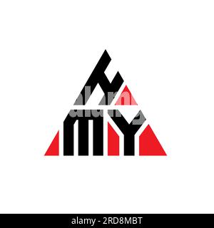 HMY triangle letter logo design with triangle shape. HMY triangle logo ...