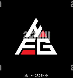 HFG triangle letter logo design with triangle shape. HFG triangle logo ...
