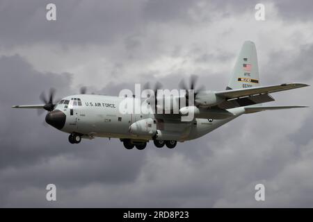 Hercules "Weatherbird" coming into land at RIAT Fairford 2023 Stock ...