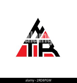 HTR triangle letter logo design with triangle shape. HTR triangle logo ...