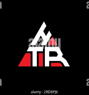HTR triangle letter logo design with triangle shape. HTR triangle logo ...