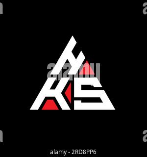 HKS triangle letter logo design with triangle shape. HKS triangle logo ...
