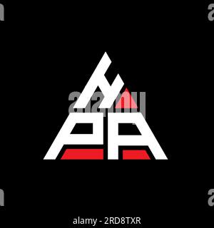 HPA triangle letter logo design with triangle shape. HPA triangle logo ...