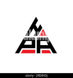 HPA triangle letter logo design with triangle shape. HPA triangle logo ...