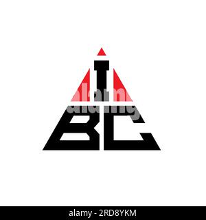 IBC triangle letter logo design with triangle shape. IBC triangle logo ...