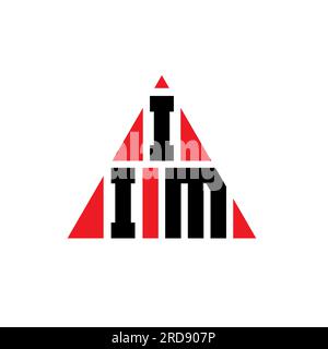 IIM triangle letter logo design with triangle shape. IIM triangle logo ...