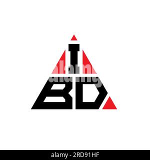 IBD triangle letter logo design with triangle shape. IBD triangle logo ...