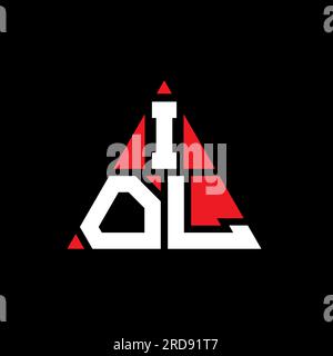 IOM triangle letter logo design with triangle shape. IOM triangle logo ...