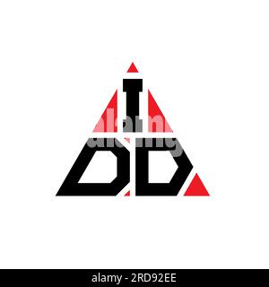IDD triangle letter logo design with triangle shape. IDD triangle logo ...