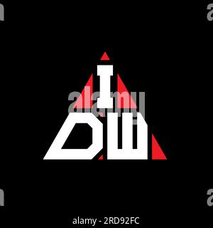 IDW triangle letter logo design with triangle shape. IDW triangle logo ...