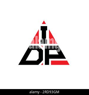 IDP triangle letter logo design with triangle shape. IDP triangle logo ...