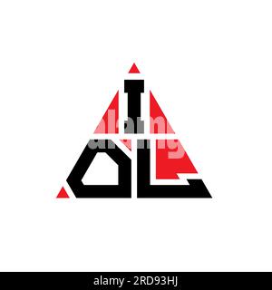 IOM triangle letter logo design with triangle shape. IOM triangle logo ...