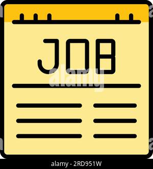 employee cv web site color icon vector illustration Stock Vector Image ...