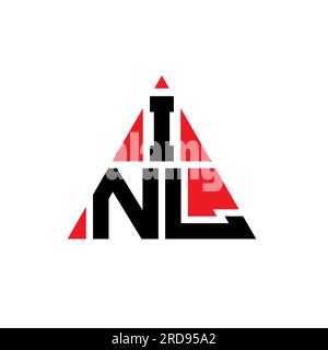 INL triangle letter logo design with triangle shape. INL triangle logo ...