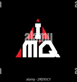 IMQ triangle letter logo design with triangle shape. IMQ triangle logo ...