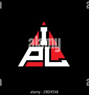 IPL triangle letter logo design with triangle shape. IPL triangle logo ...