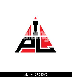 IPL triangle letter logo design with triangle shape. IPL triangle logo ...