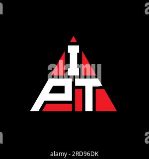 IPT triangle letter logo design with triangle shape. IPT triangle logo design monogram. IPT ...