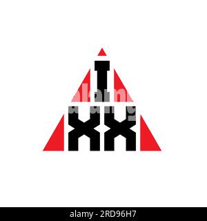 IXX triangle letter logo design with triangle shape. IXX triangle logo ...