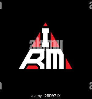 IRM triangle letter logo design with triangle shape. IRM triangle logo ...