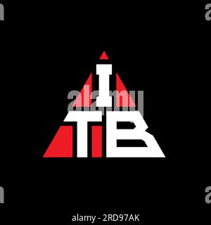 ITB triangle letter logo design with triangle shape. ITB triangle logo ...