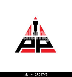 IPP triangle letter logo design with triangle shape. IPP triangle logo ...