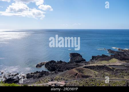 Aerial view of Ferraria with the Atlantic Ocean in Background. Thermal ...