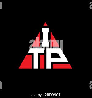 ITP triangle letter logo design with triangle shape. ITP triangle logo ...