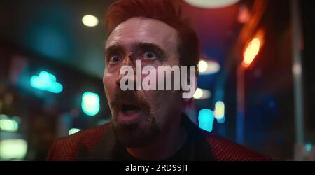 SYMPATHY FOR THE DEVIL, Nicolas Cage, 2023. © RLJE Films / Courtesy ...